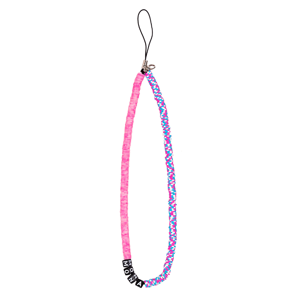آویز موبایل ( بند گوشی ) وینا با اسم دلخواه مدل Blue And Pink - فروشگاه ...